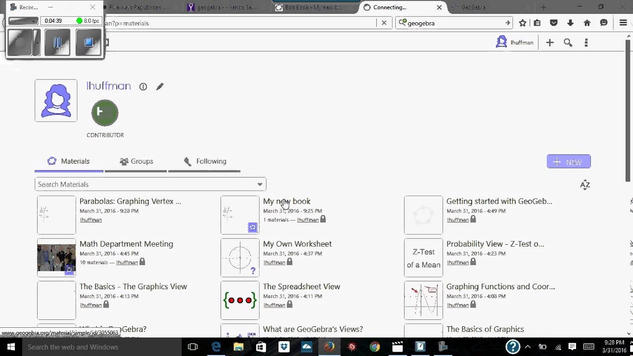 Tutorial on making a GeoGebra book - YouTube