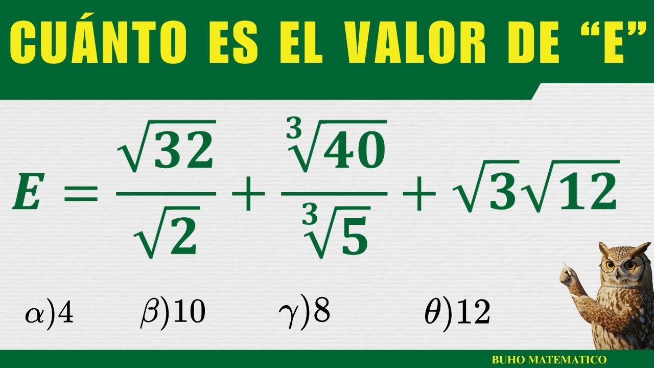 ¡Descubre el valor de E en segundos! - YouTube