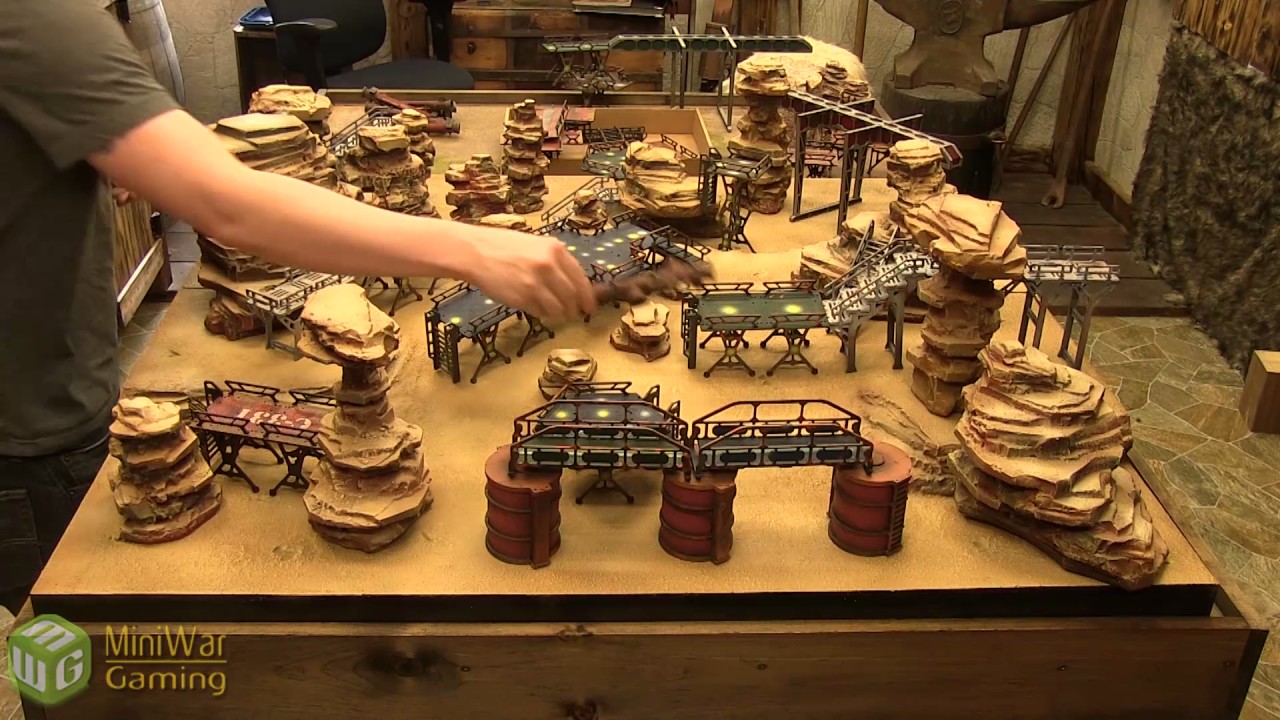 Timelapse of Building a Desert Wreckage Necromunda/Armageddon Table ...