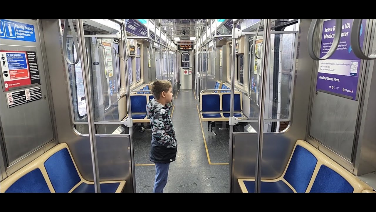 Green Line CTA L Train Inbound to Chicago from Oak Park, Illinois - YouTube
