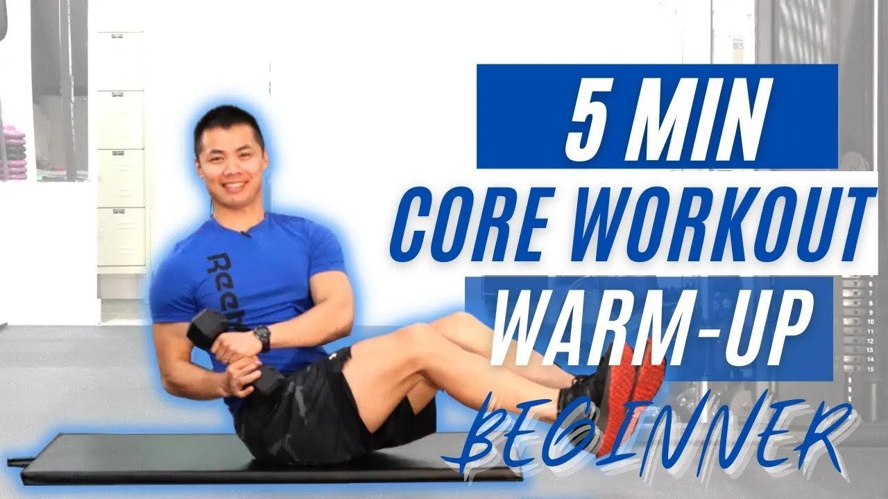 5 Minute CORE WORKOUT WARM UP Beginner Coach Patrick Liu - YouTube