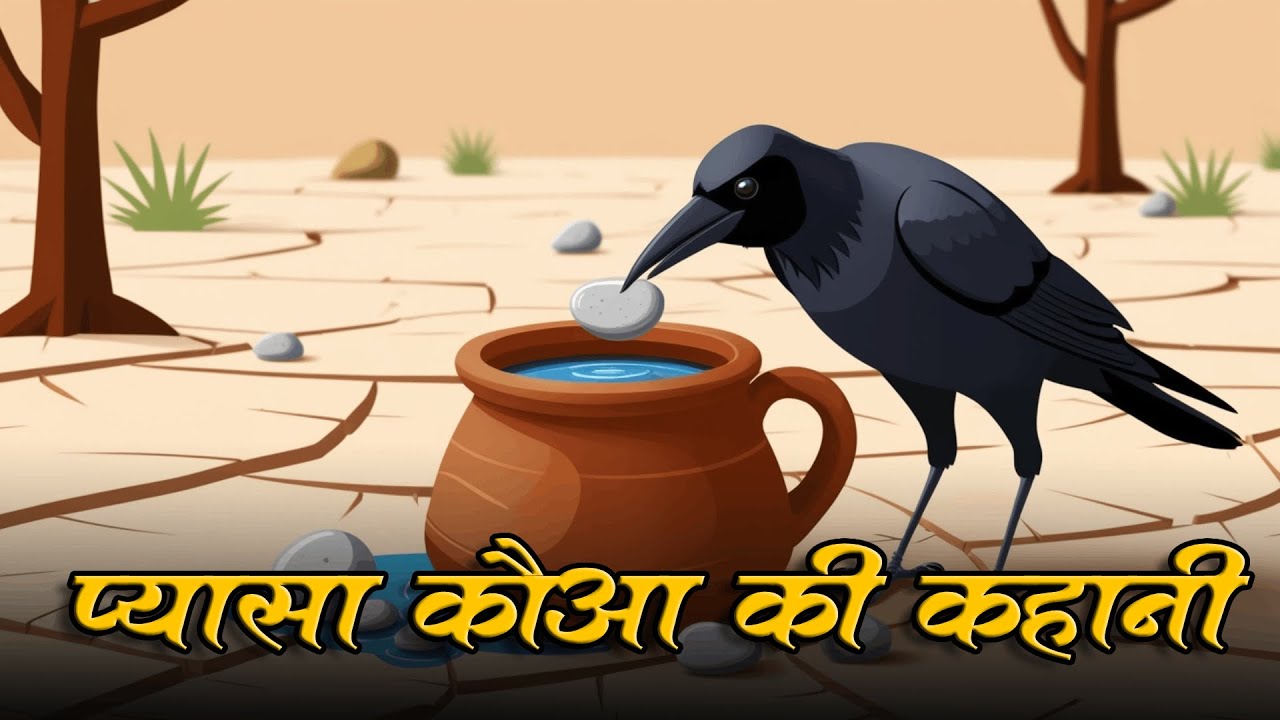 प्यासा कौआ की कहानी | Pyasa Kauwa Kahani Hindi Moral Stories | acche ...