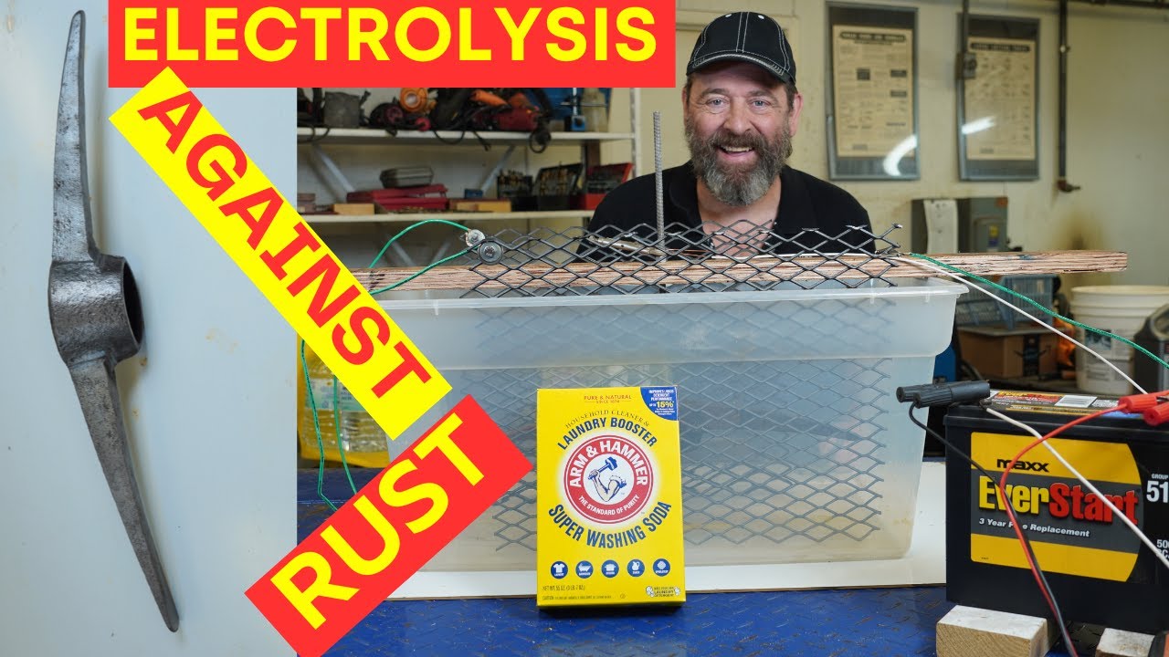 ELECTROLYSIS -- SAFE and EFFECTIVE AGAINST RUST! - YouTube