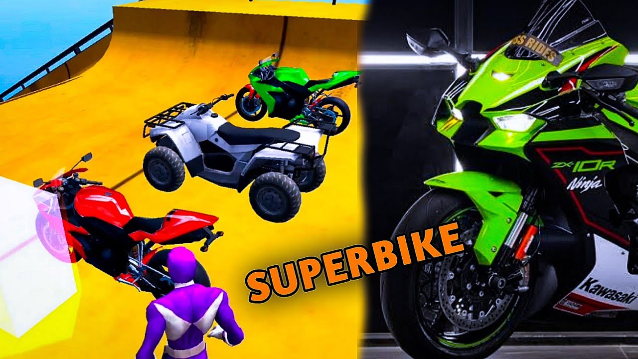 SUPERBIKE STUNTS ON RACE TRACK - YouTube