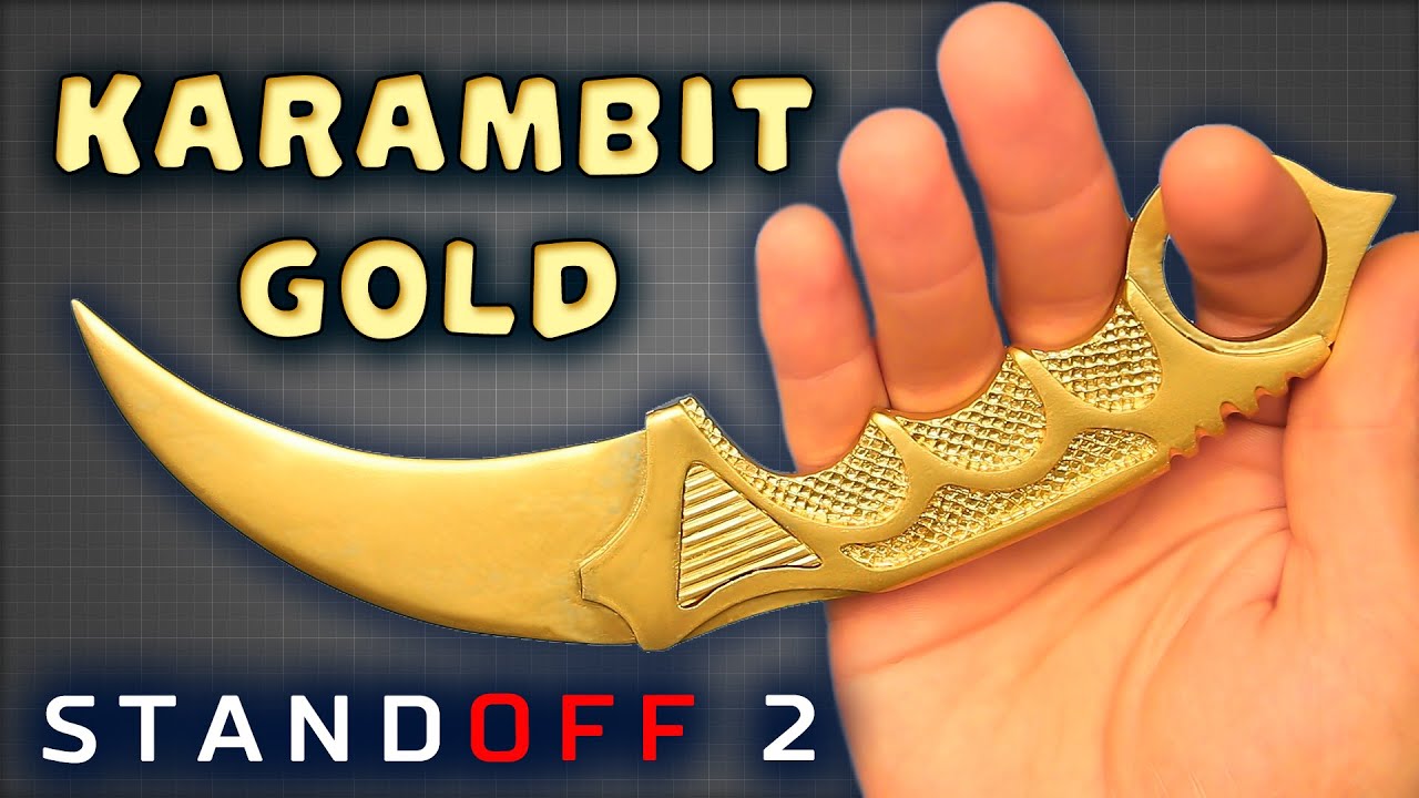 Making a KARAMBIT from wood | How to make KARAMBIT GOLD Standoff 2 DIY ...