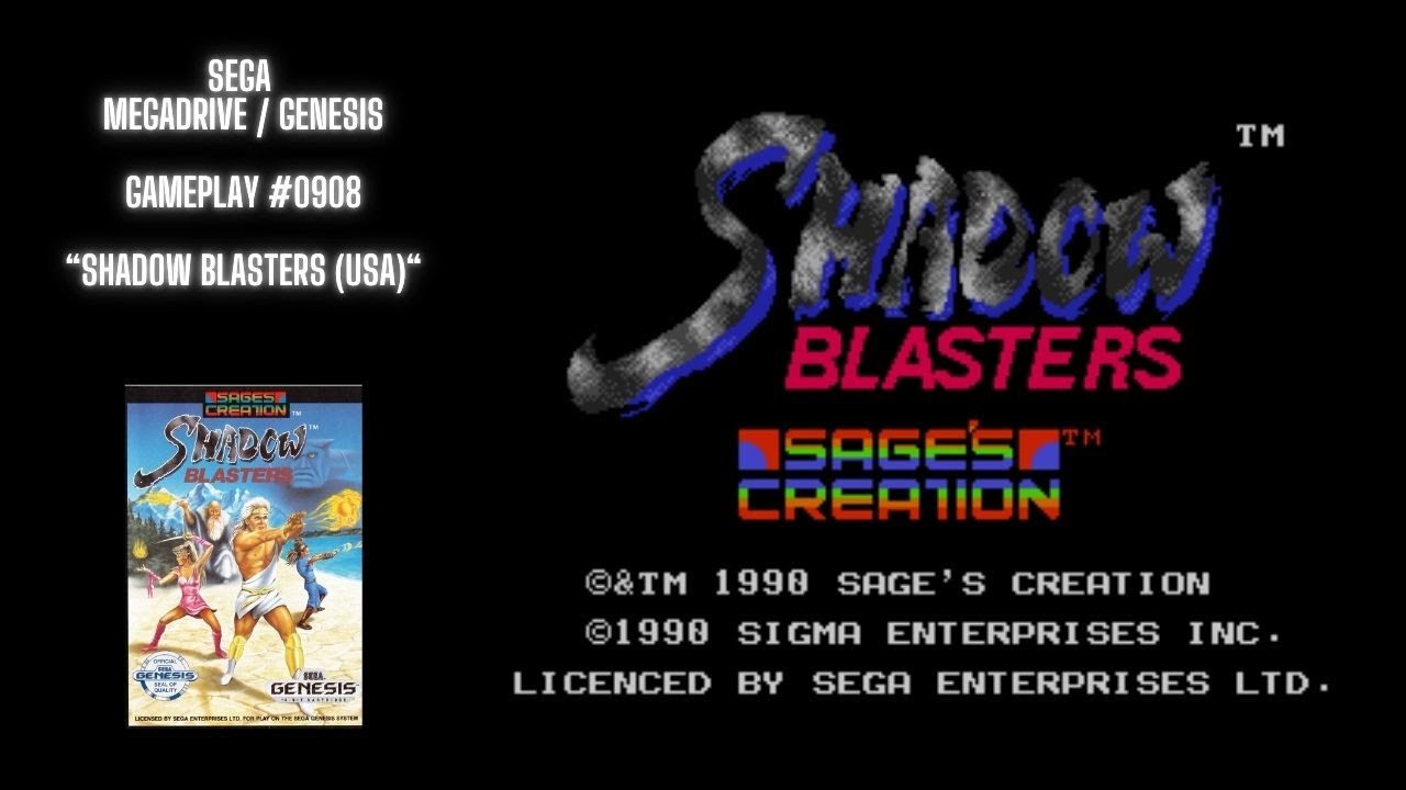 Shadow Blasters (USA) (Genesis / gameplay #0908) - YouTube