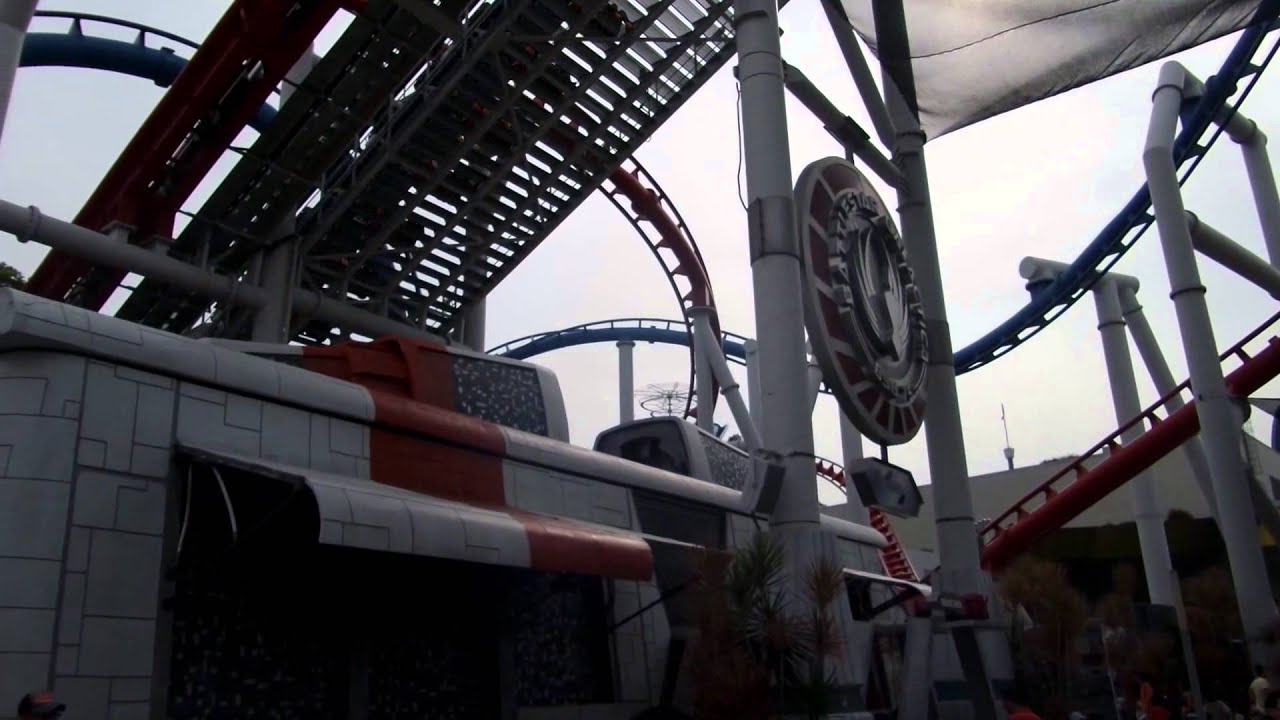 Battlestar Galactica Roller Coaster in Singapore - YouTube