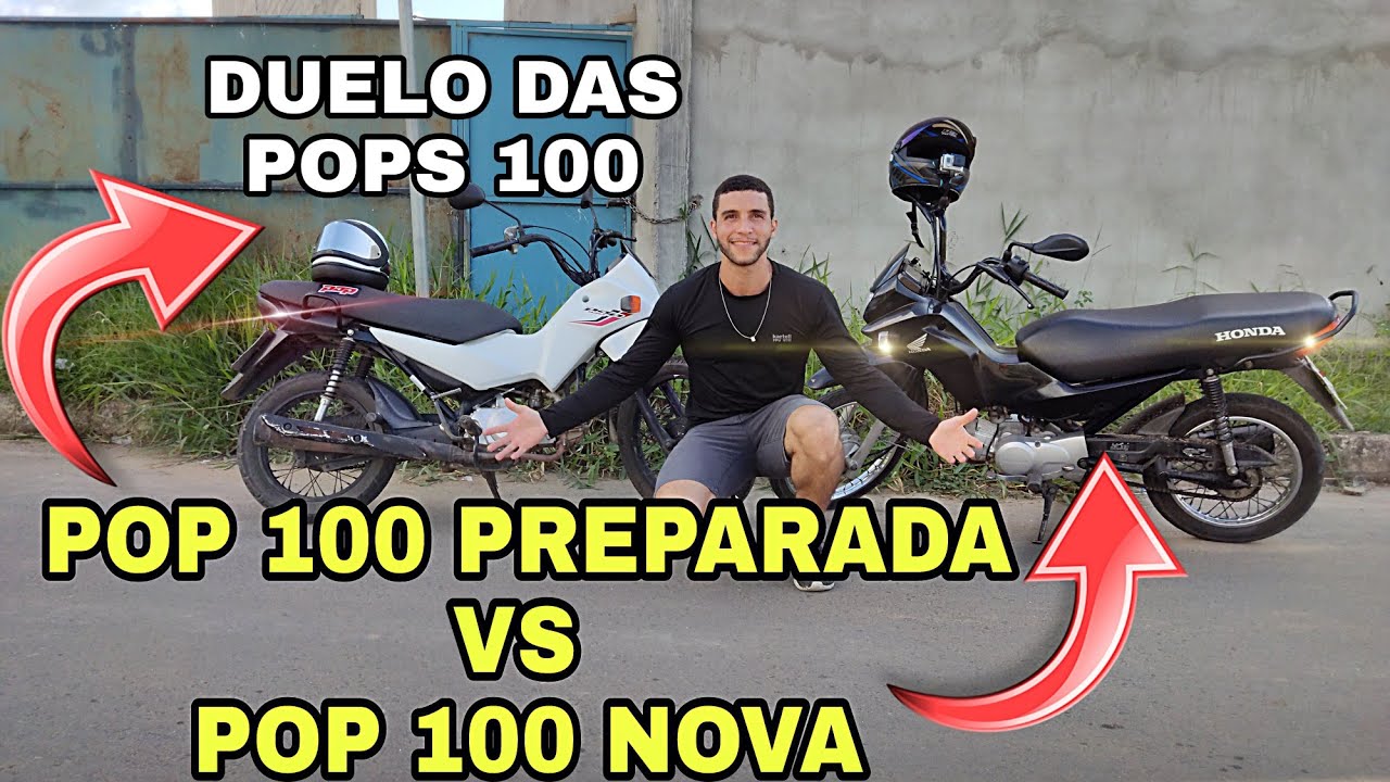 POP 100 COM COMO BRAVO,POP 100 TOP SPEED,ACELERANDO AS POP 100 NA PISTA ...