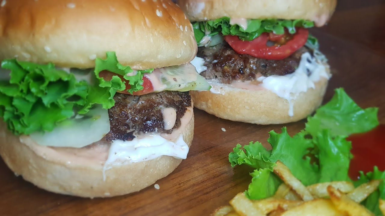 Beef petty burger | beef burger recipe | burger recipe |with eng sub ...