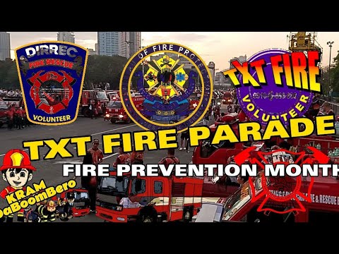 Txt Fire Parade 2023 Fire Prevention Month Ncr - YouTube