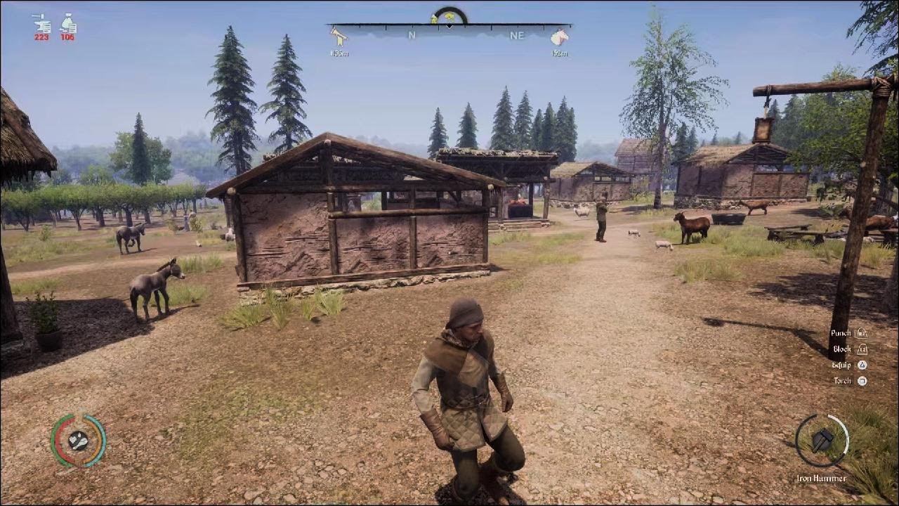 (PS5 Medieval Dynasty) Shearing a Sheep and Getting Glitched - YouTube