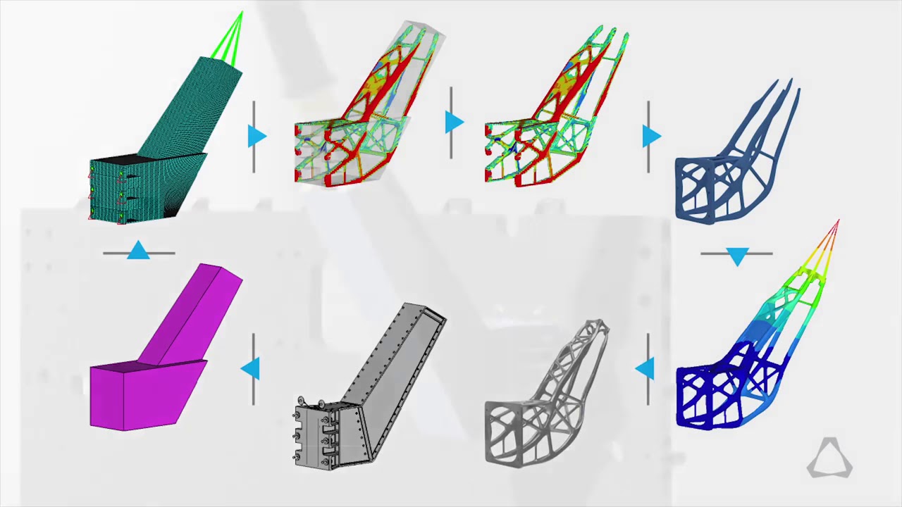 Stampante 3d EOS e software ottimizzazione topologica Altair - YouTube