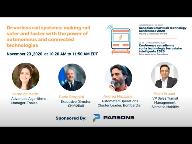 1st Annual Smart Rail Technology Conference 2020 Driverless, 45% OFF