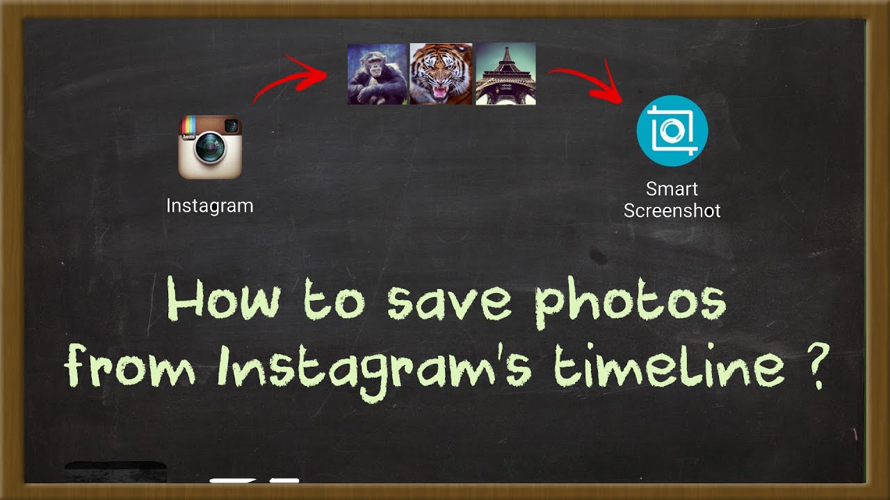 How to save photos from Instagram’s timeline ? - YouTube