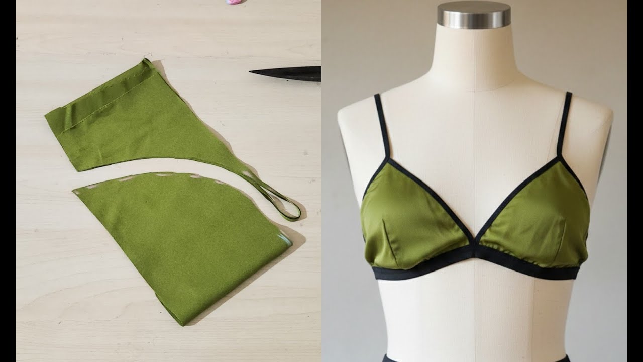 Free Size Silk Bra Cutting and Stitching with measurement - YouTube