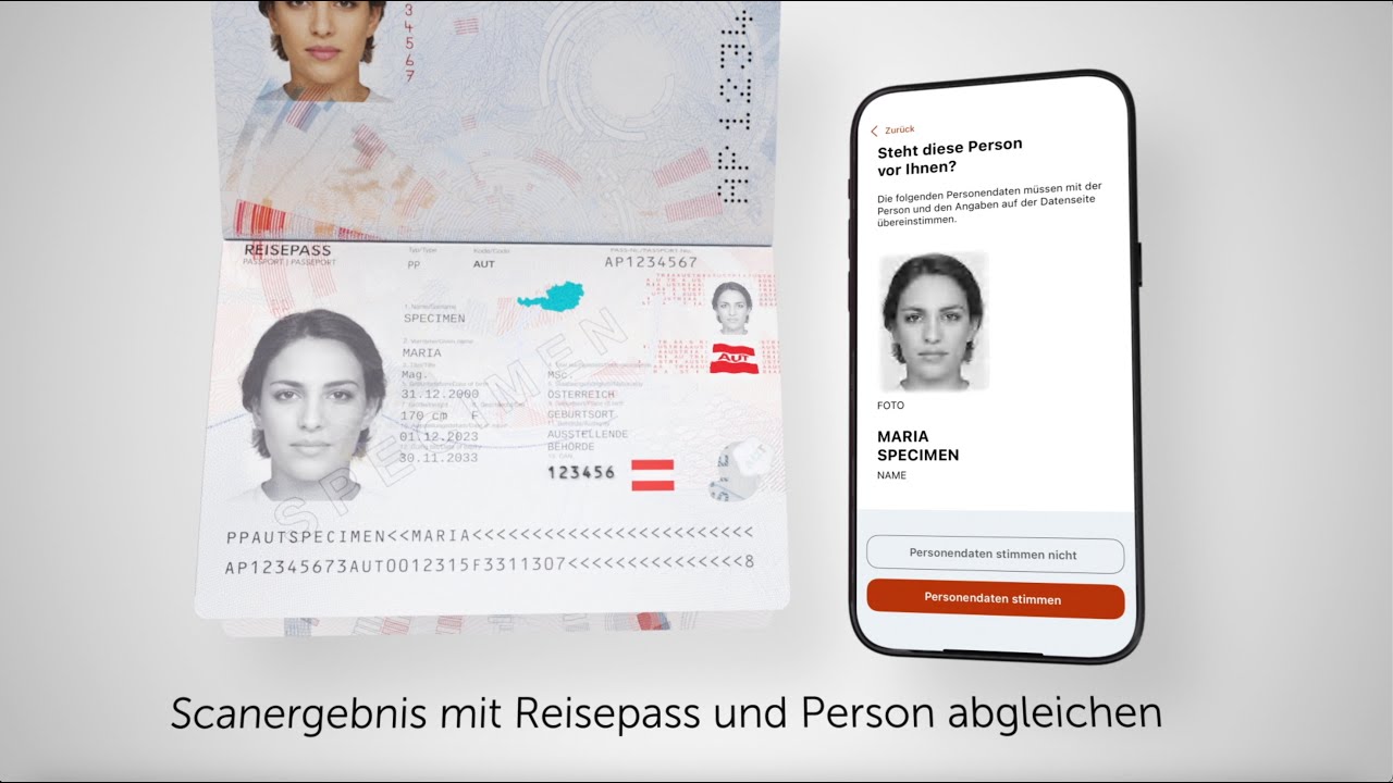 Neuer österreichischer Reisepass & CHECK-AT App - YouTube