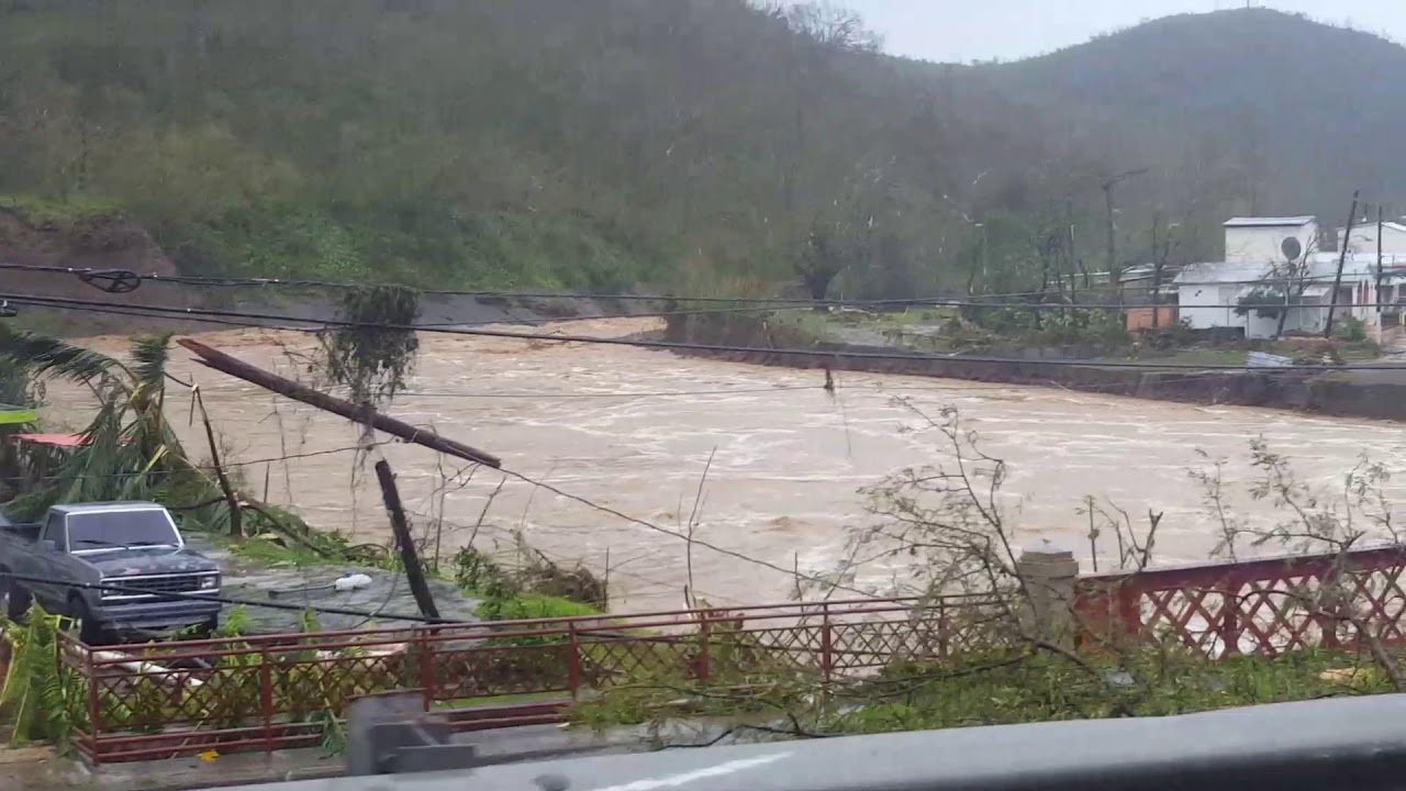 Rio Coamo despues del huracan Maria - YouTube