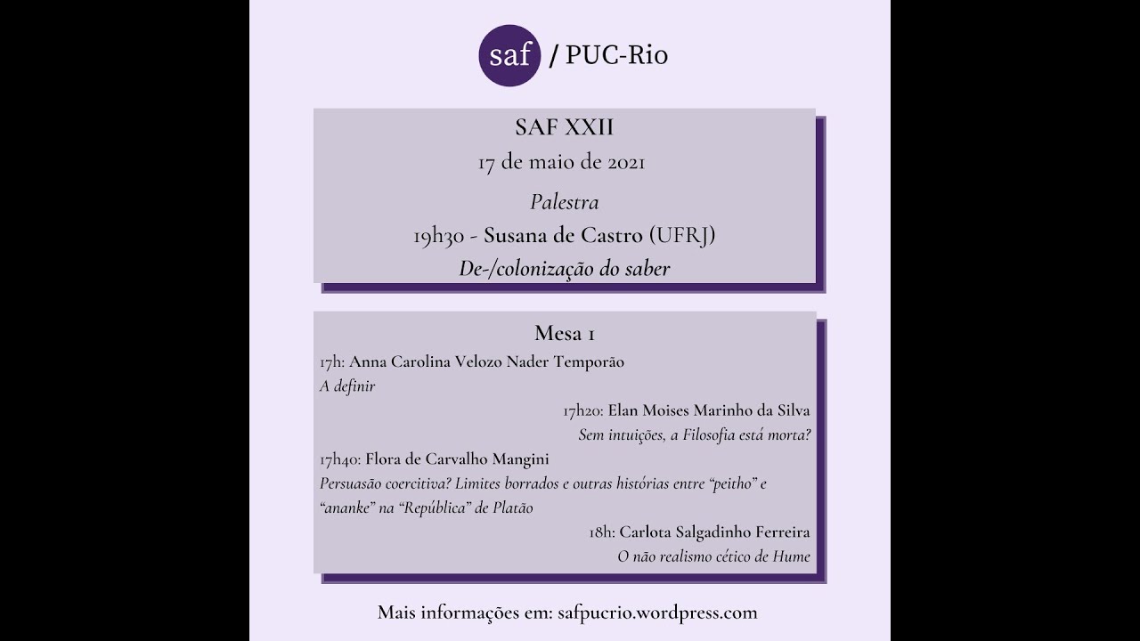 Mesa 17 de maio - Anna Temporão, Elan Marinho, Flora Mangini e Carlota ...