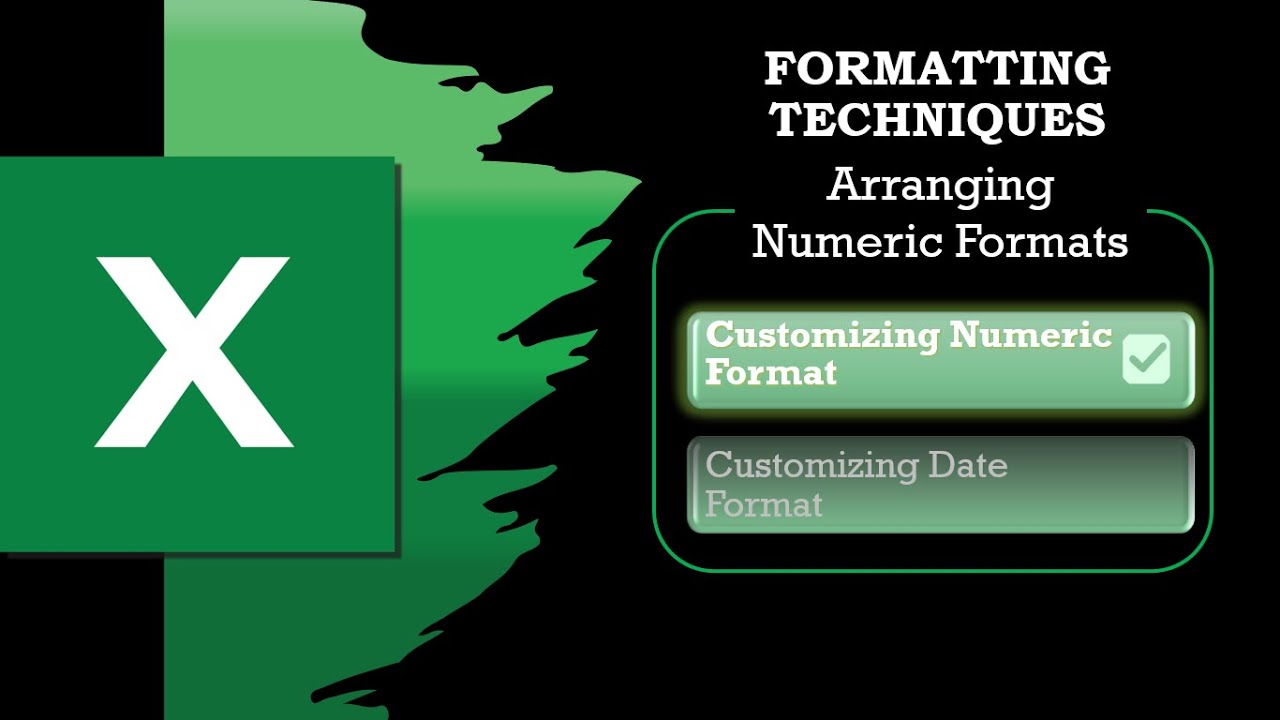 Excel Formatting Techniques 2021 Customizing Numeric Format 5 Youtube 9530
