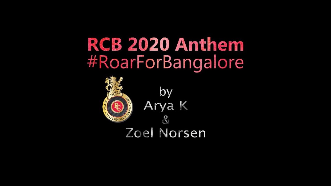 RCB 2020 Anthem Teaser|Roar For Bangalore| - YouTube