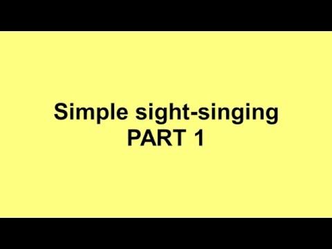 Simple Sight Singing (In F Major) - YouTube