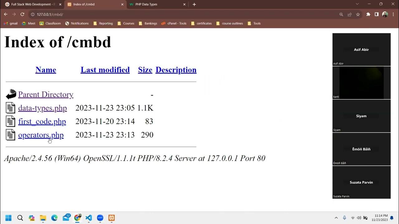 Full Stack Web Dev Introduction Of Php Overview Of Sql Datatypes Php Syntax Asif Abir 8875