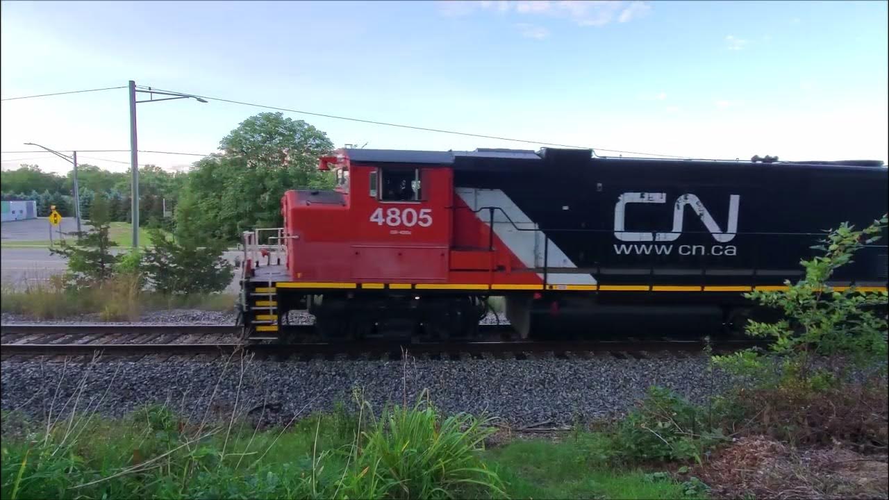 CN 4805 Returning to Pontiac Yard from Draco (TTX) & Lava Rocks 18 Sep 23 - YouTube