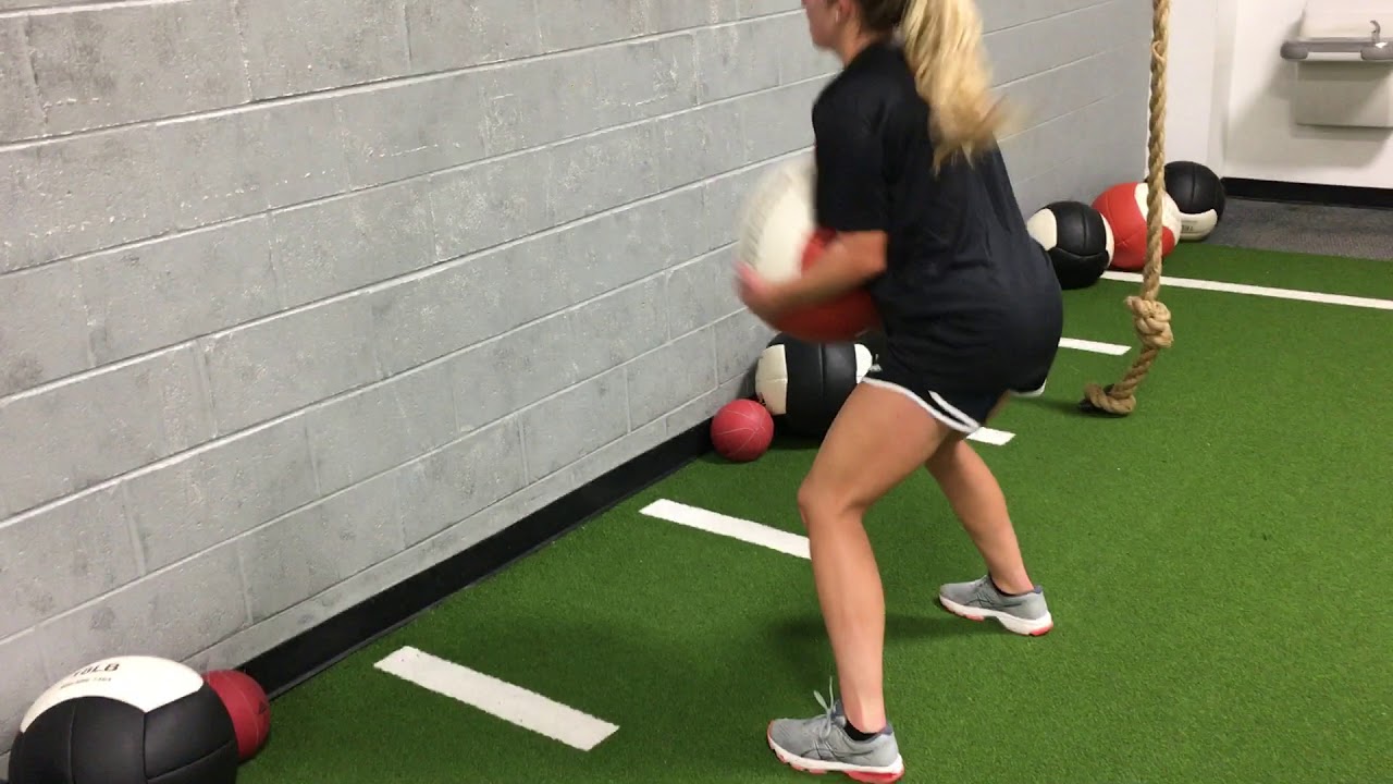 MedBall Side Toss Facing Forward - YouTube