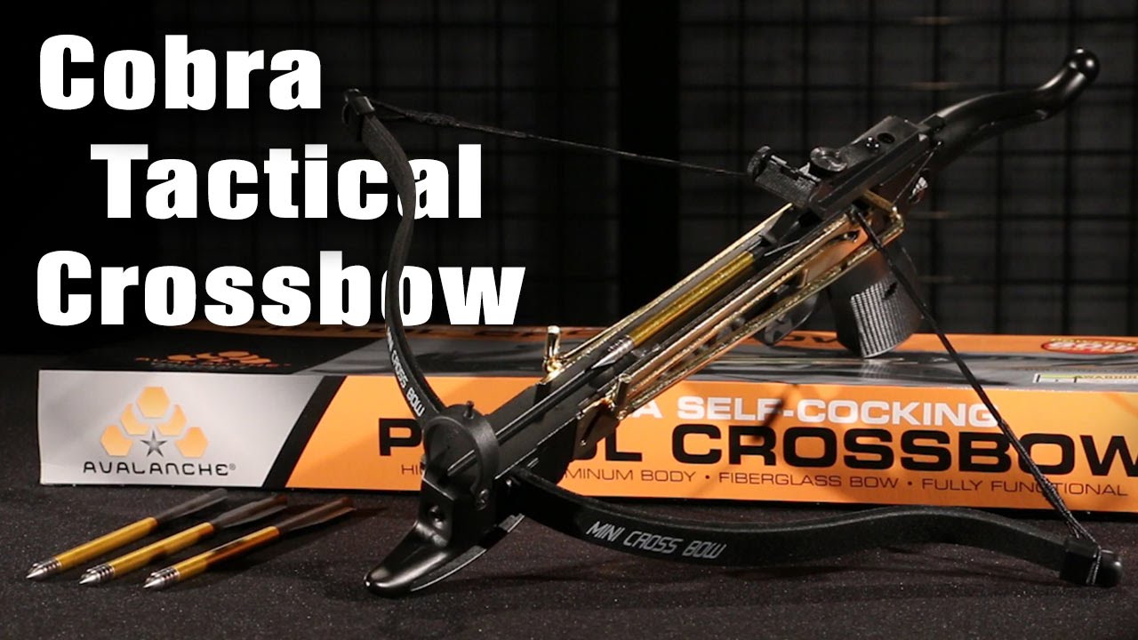 Cobra Self Cocking Tactical Crossbow Pistol 80-lb - YouTube
