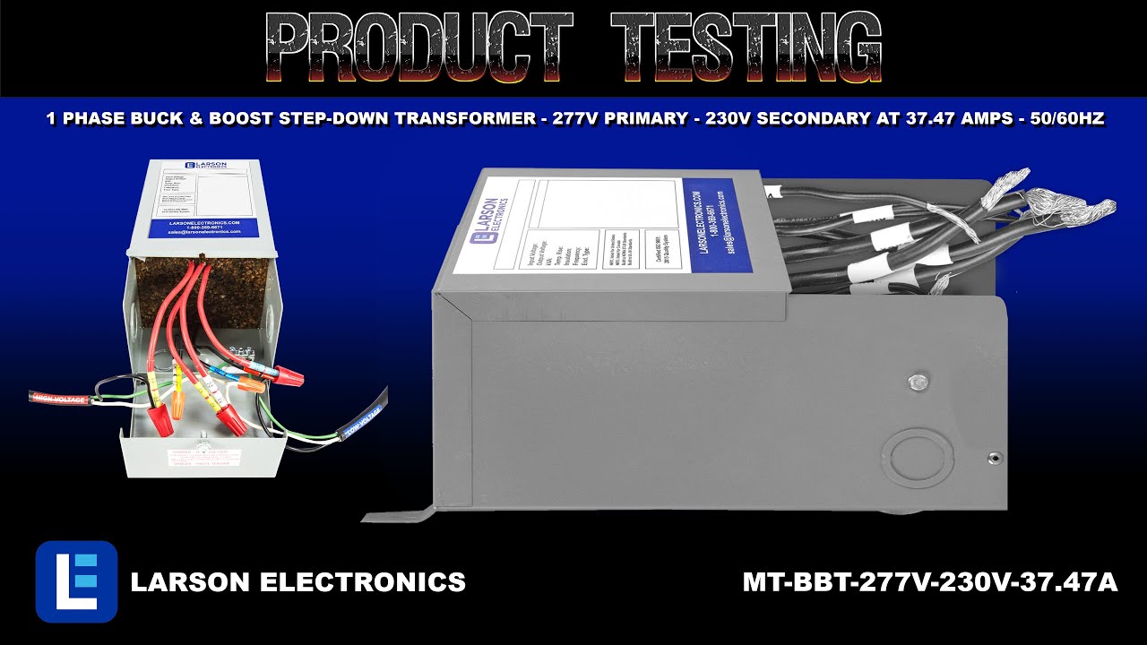 1 Phase Buck & Boost Step-Down Transformer - 277V Primary - 230V ...