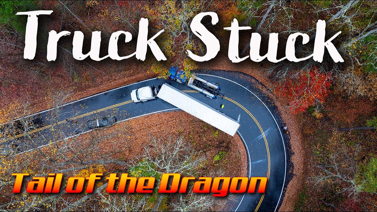 Semi Stuck on Tail of the Dragon - Nov. 1, 2024 - YouTube