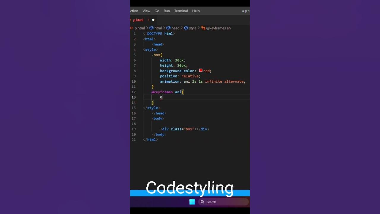 Scrolling Box Animation Shorts Cssproject Youtube
