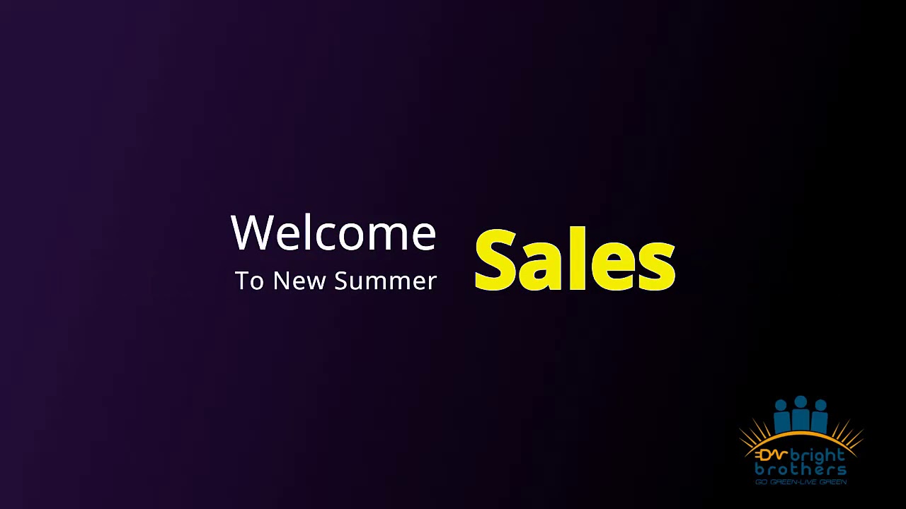 Bright Summer Solar Sale Offer - YouTube