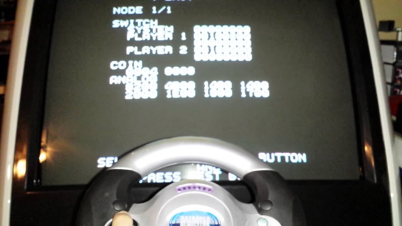JVS I/O Helper PCB racing wheel input test - YouTube