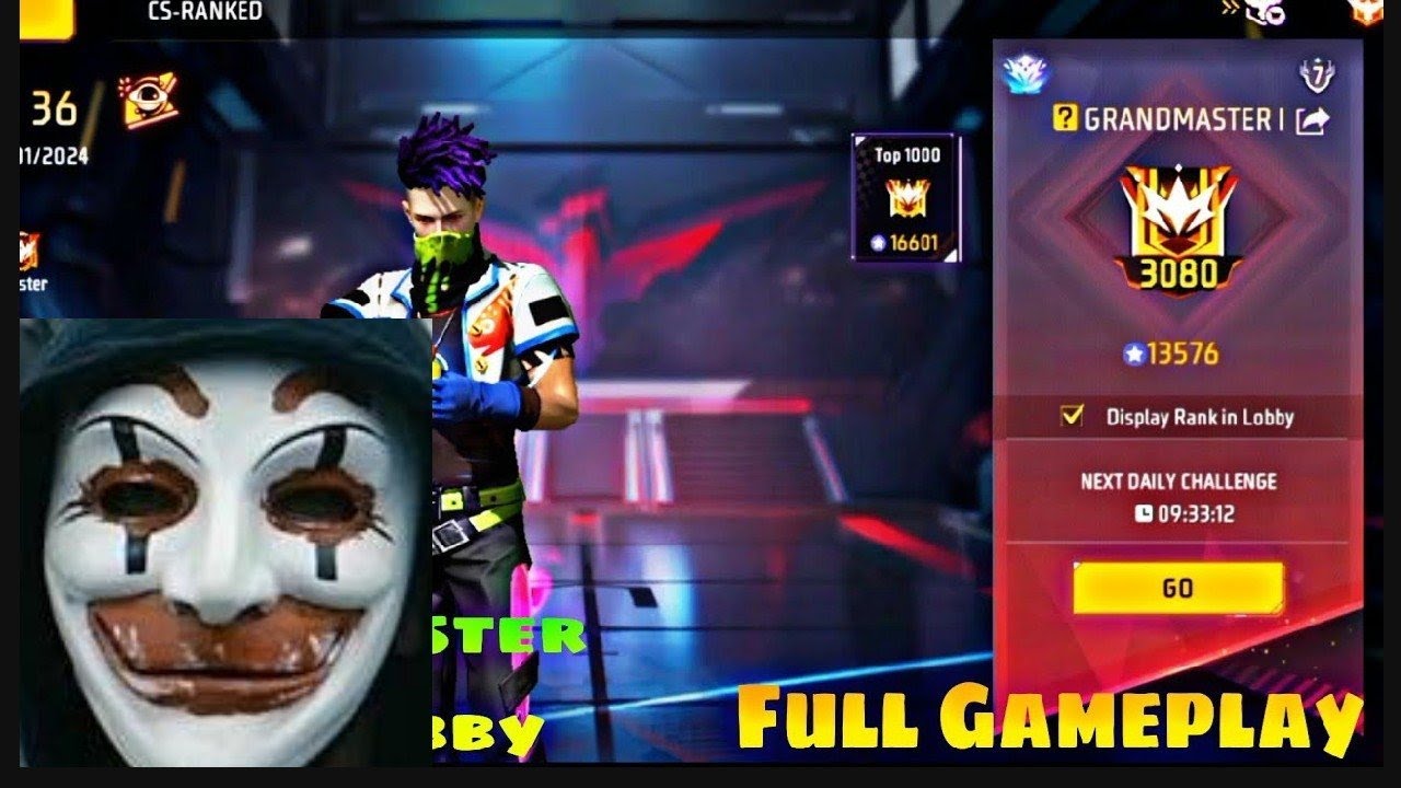 Free fire Max Grandmaster CS Rank Push 400k views - YouTube