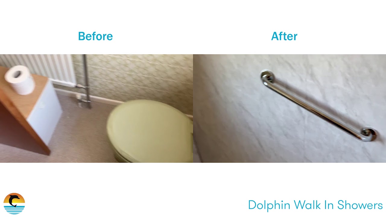 Before and After Installation - Dolphin Walk-in Showers - YouTube
