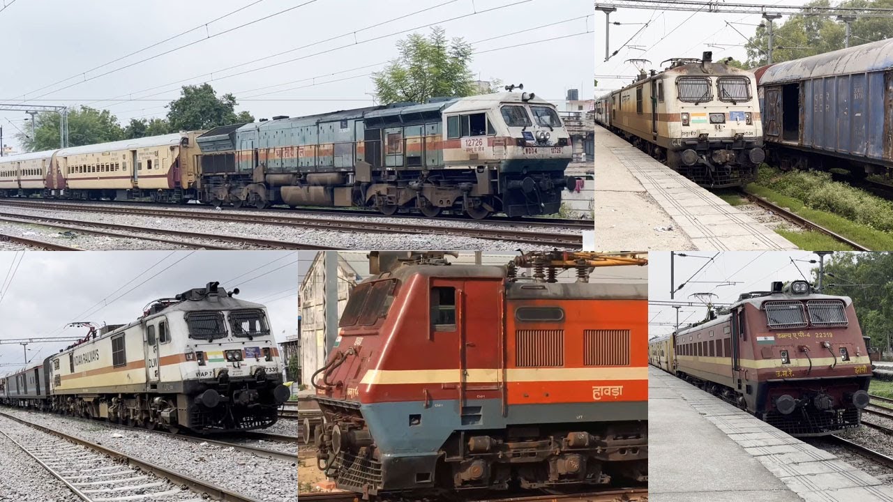 Back to Back Trains Multiple Engine Train | High-Speed Rail Power - YouTube