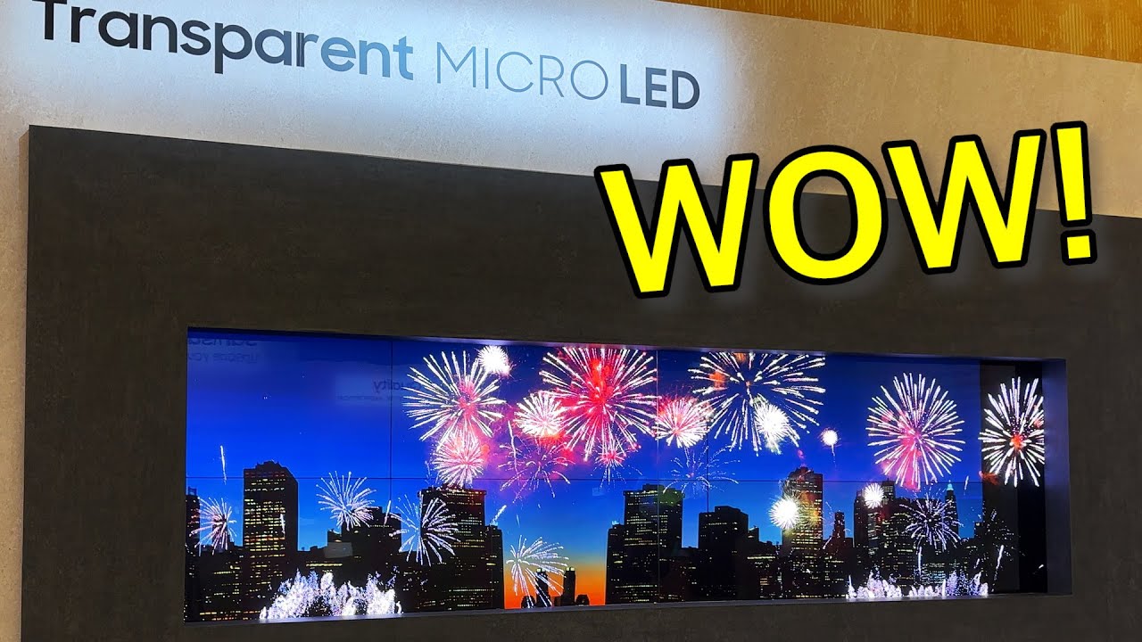 Samsung Unleash Transparent Micro LED & Its First 42-inch OLED TV - YouTube