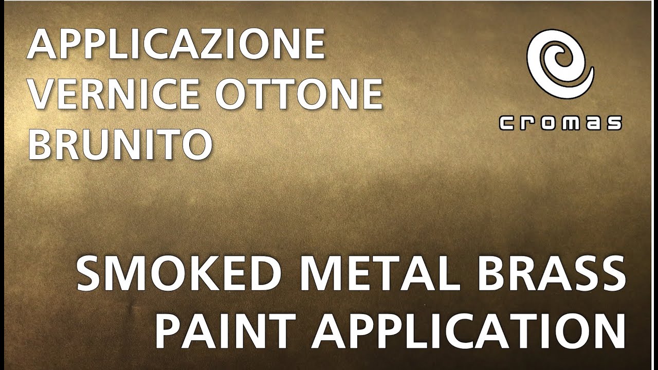 Vernice Effetto OTTONE BRUNITO - Smoked Metal - 81018C - Tutorial ...