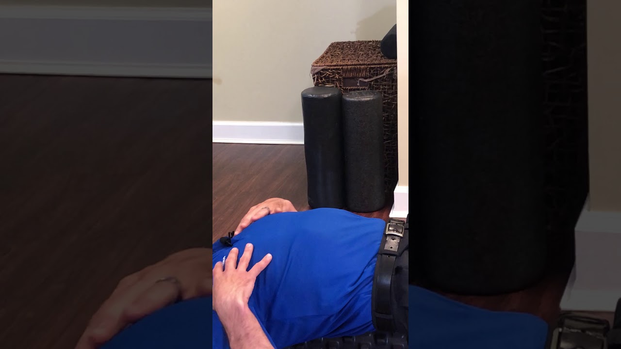 Dr. Steve doing the *FLOOR ANGEL ON FOAM ROLLER EXERCISE* - YouTube