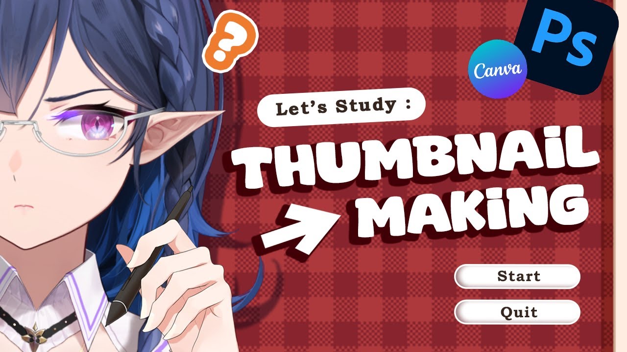LET'S STUDY 〙VTuber Thumbnails 101! 📝 - YouTube
