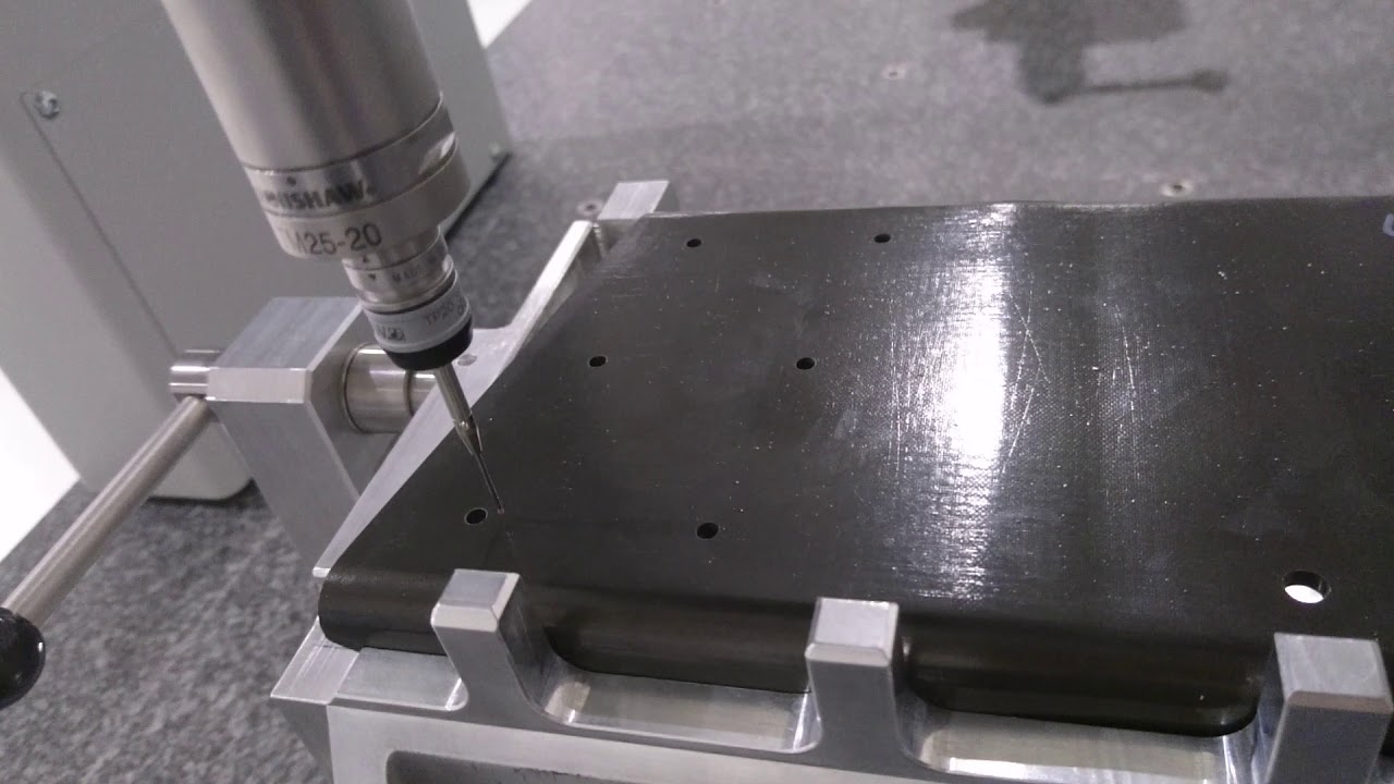 CMM inspection (Boeing 787 section 47 stanchion) - YouTube