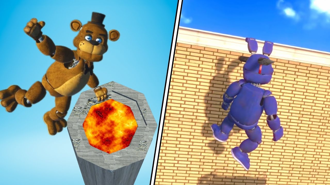 FNAF NPC Ragdoll Physics Compilation #2 | Overgrowth - YouTube