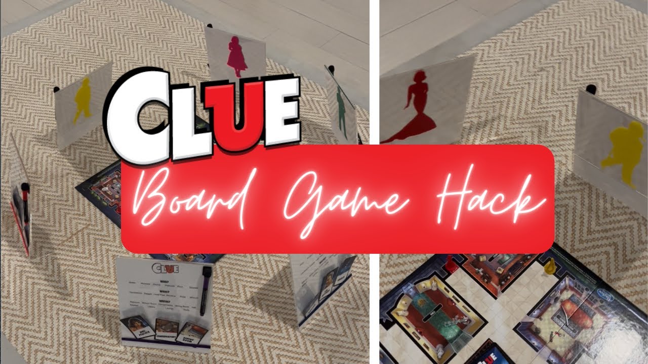 DIY Clue Board Game Hack - YouTube