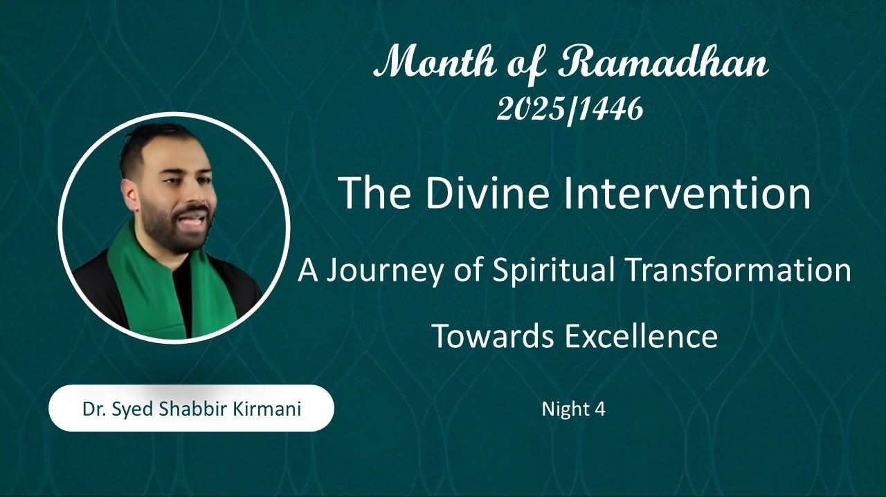 Spiritual Transformation Towards Excellence | Dr. Syed Shabbir Kirmani ...