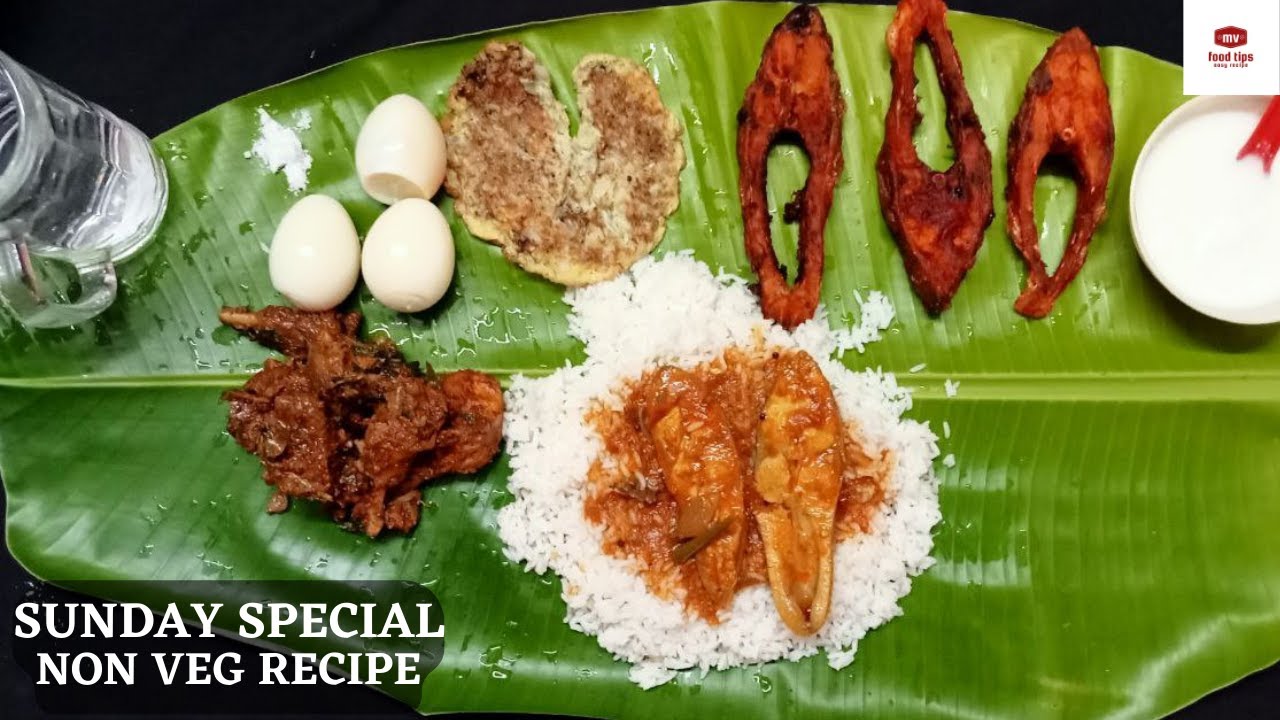 How to Make Sunday Non- Veg Combo | Fish Fry | Country Chicken Fry ...