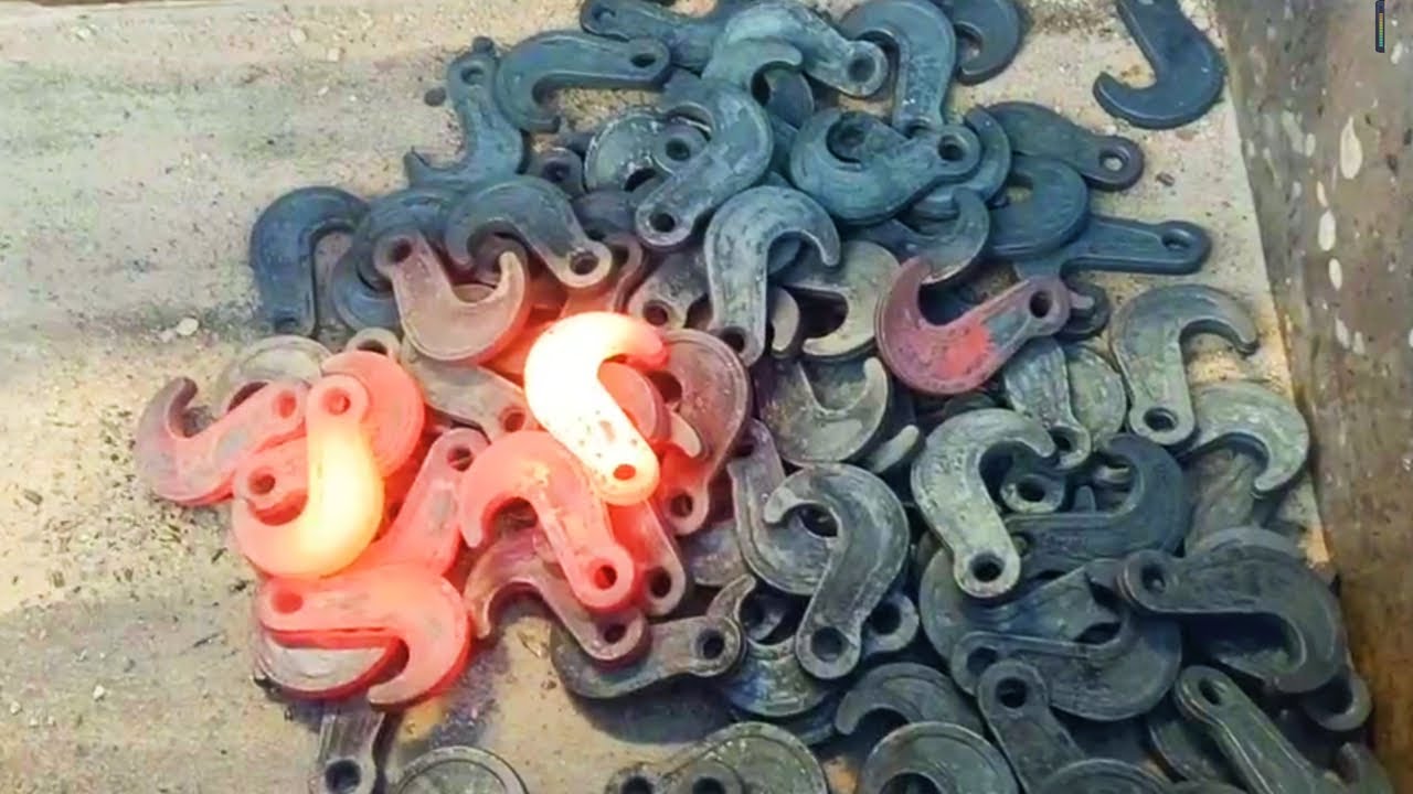 How to Forge Hooks For Lifting and Rigging with Screw Press? - YouTube