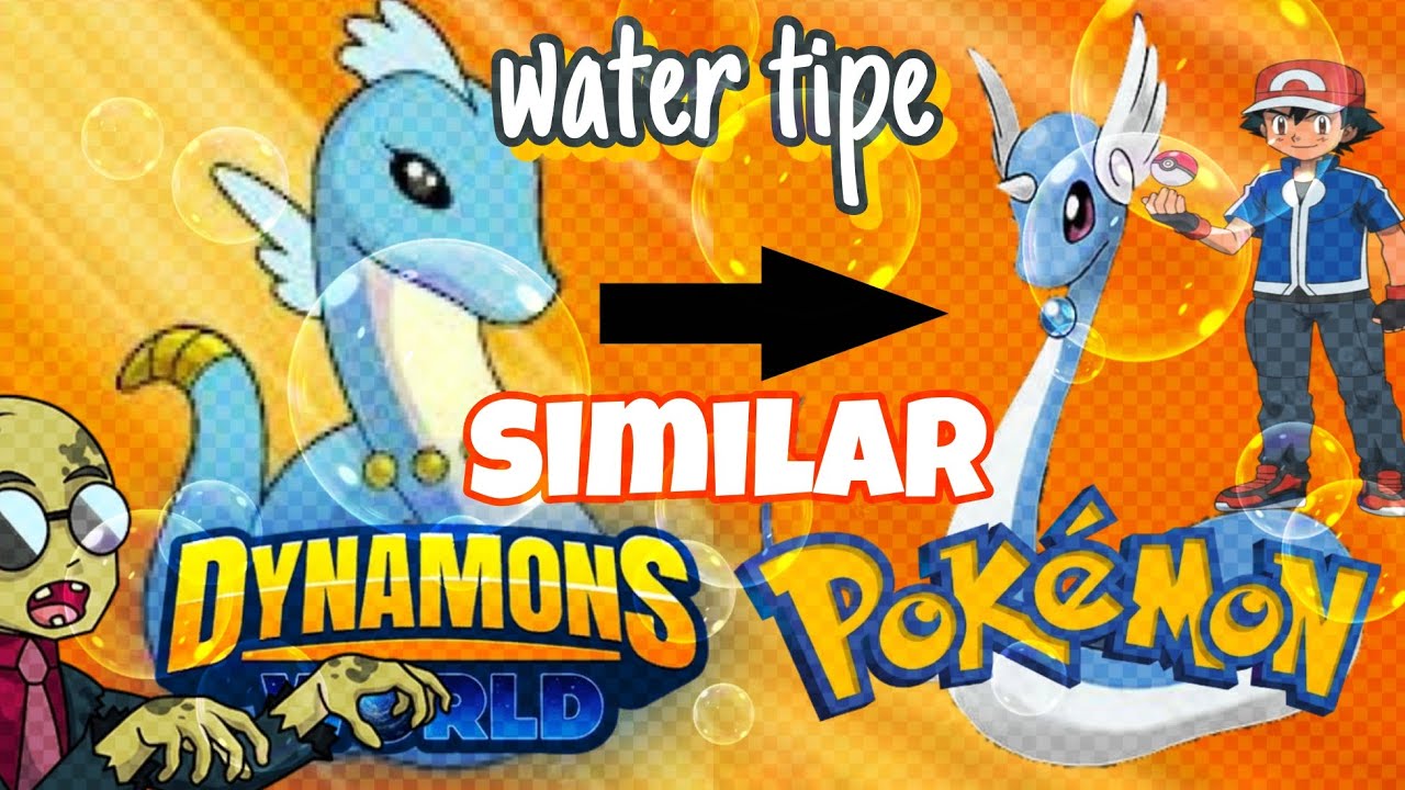 #dynamonsworld #pokemon all water type dynamons similar Pokemon - YouTube