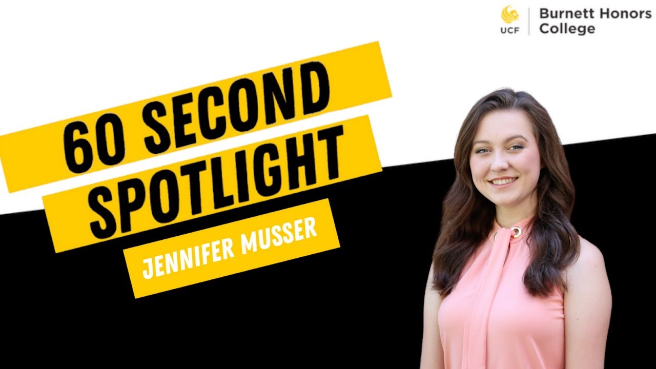 60 Second Spotlight: Jennifer Musser - YouTube