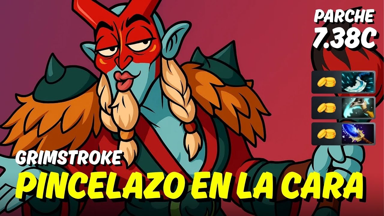 Pincelazo en la cara 🥵 Grimstroke Dota 2 / 7.38c - YouTube